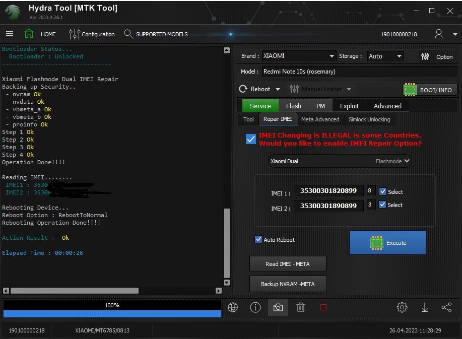 Redmi Note 10S imei restor - GSM-Forum